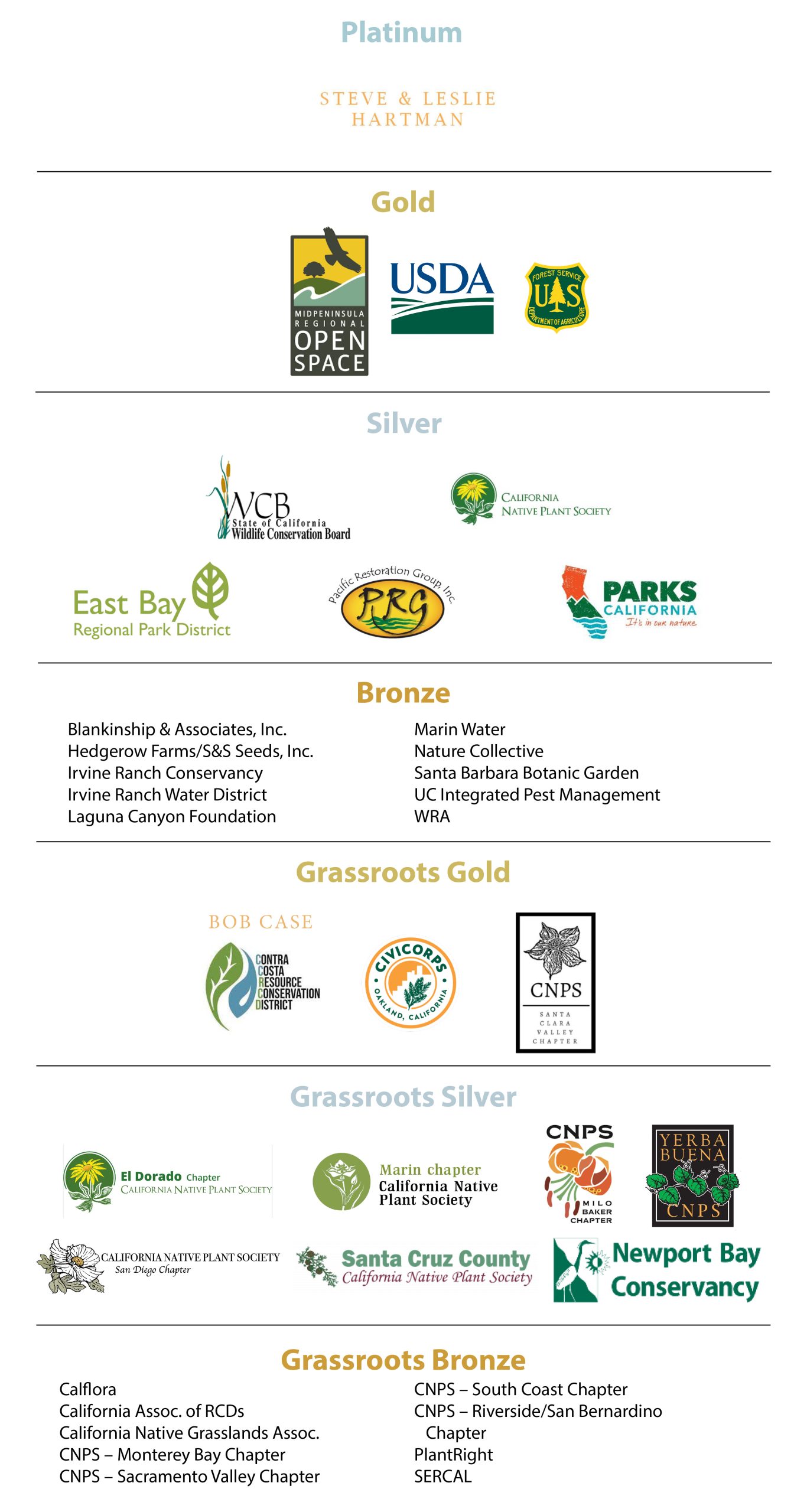 2023 Cal-IPC Sponsors 9.8.23 – California Invasive Plant Council